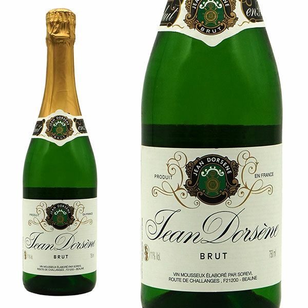 ジャン ドルセーヌ ブリュット ヴァン ムスー スパークリングワイン (ソレヴィ社) フランス 白 発泡 750ml Jean Dorsene ...